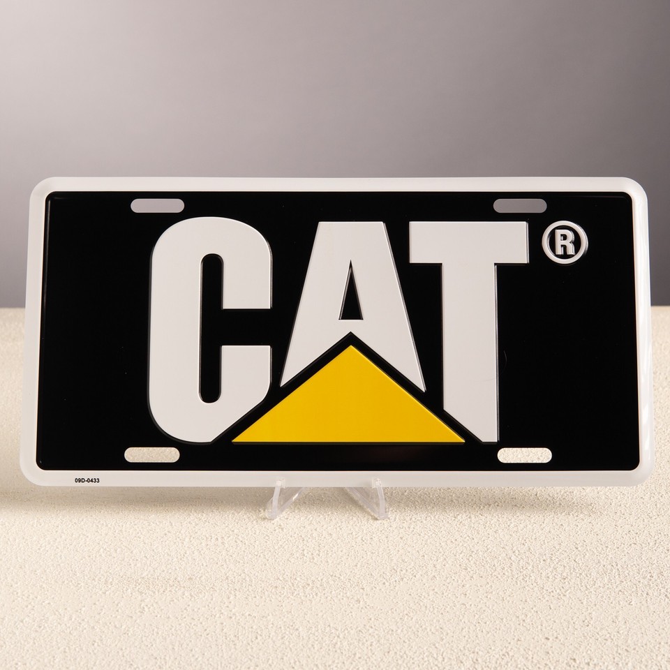 Caterpillar CAT Logo Heavy Equipment 3D Embossed Metal License Plate | eBay