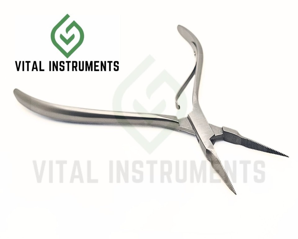 3 Virtus Ralk Splinter Forceps 6" Straight Serrated Spring Handle ...