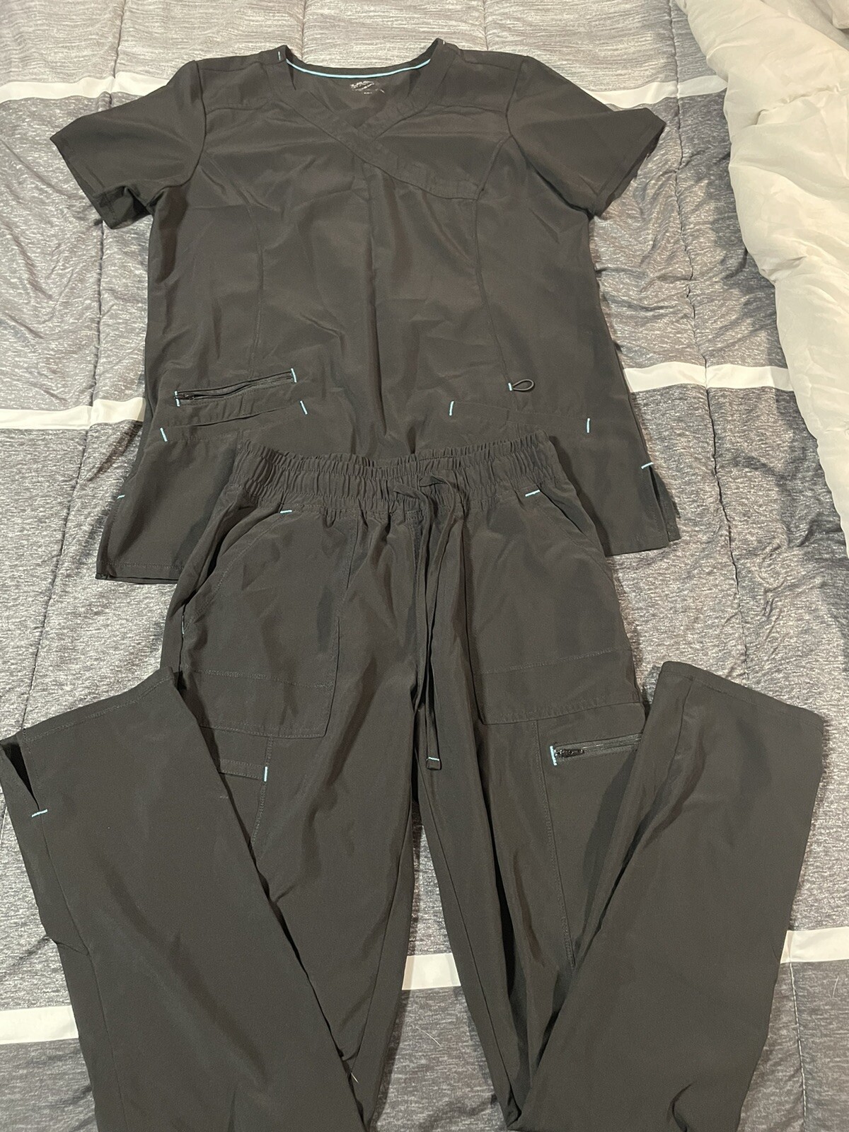 Women Black scrub set | eBay