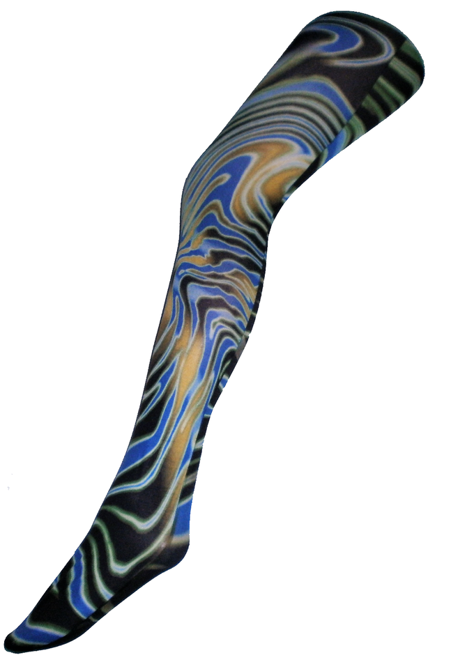 Patterned Printed Tights Alternative 60's 70's Vintage Tartan Floral ...