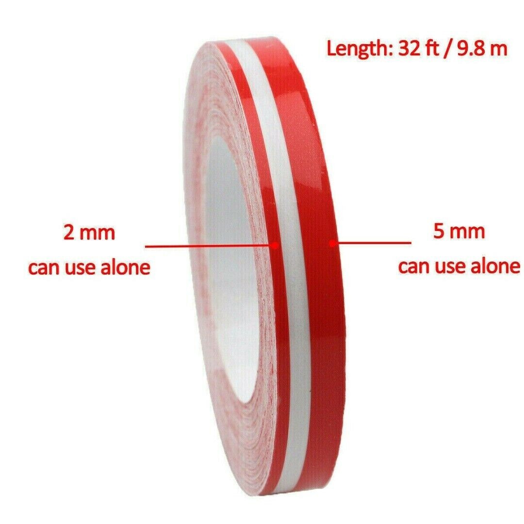 Red Pin Striping Stripe Vinyl Tape Decal Sticker for Car & Motorcycle ...