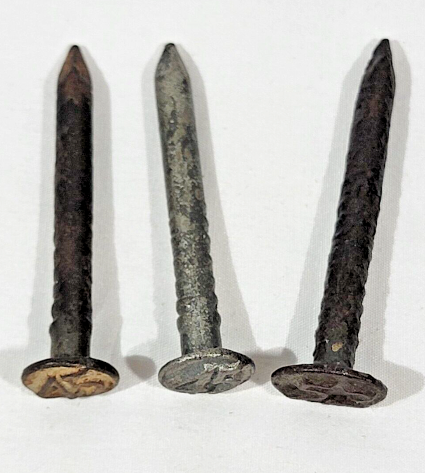 Vintage Lot of 3 Numbered Railroad Nails | eBay