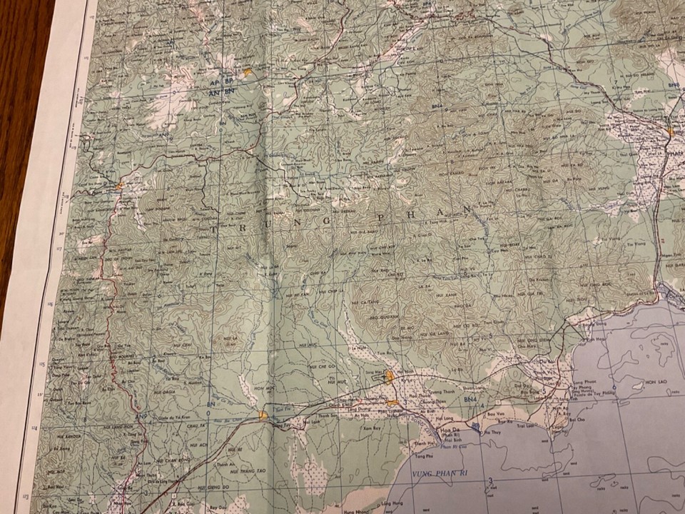 Vietnam War Era 1962 Army Map Service Map of DALAT, Vietnam. | eBay