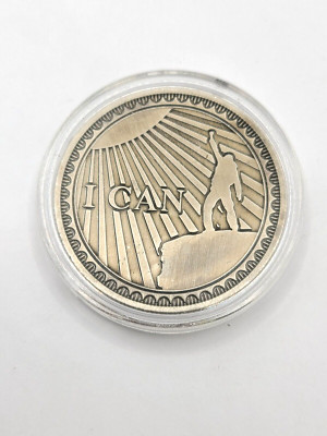 Inspirational Challenge Coins - I Can Coin - Motivational Quote Stoic ...