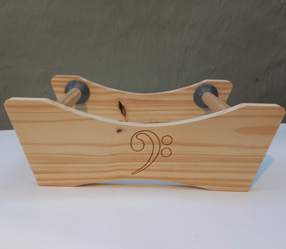 Double Bass Stand Kit DIY Solid Wood, No Tools Needed – FREE Shipping ...