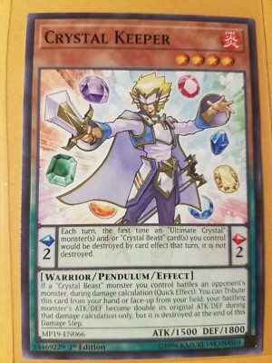 CRYSTAL KEEPER / WARRIOR / PENDULUM / EFFECT / Yu-Gi-Oh! 2020 1st ...