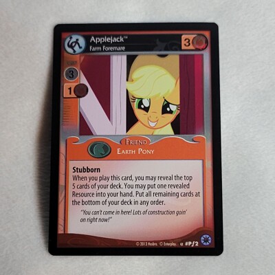 MLP CCG Applejack Farm Foremare Promotional Foil #Pf2 Premiere RARE | eBay