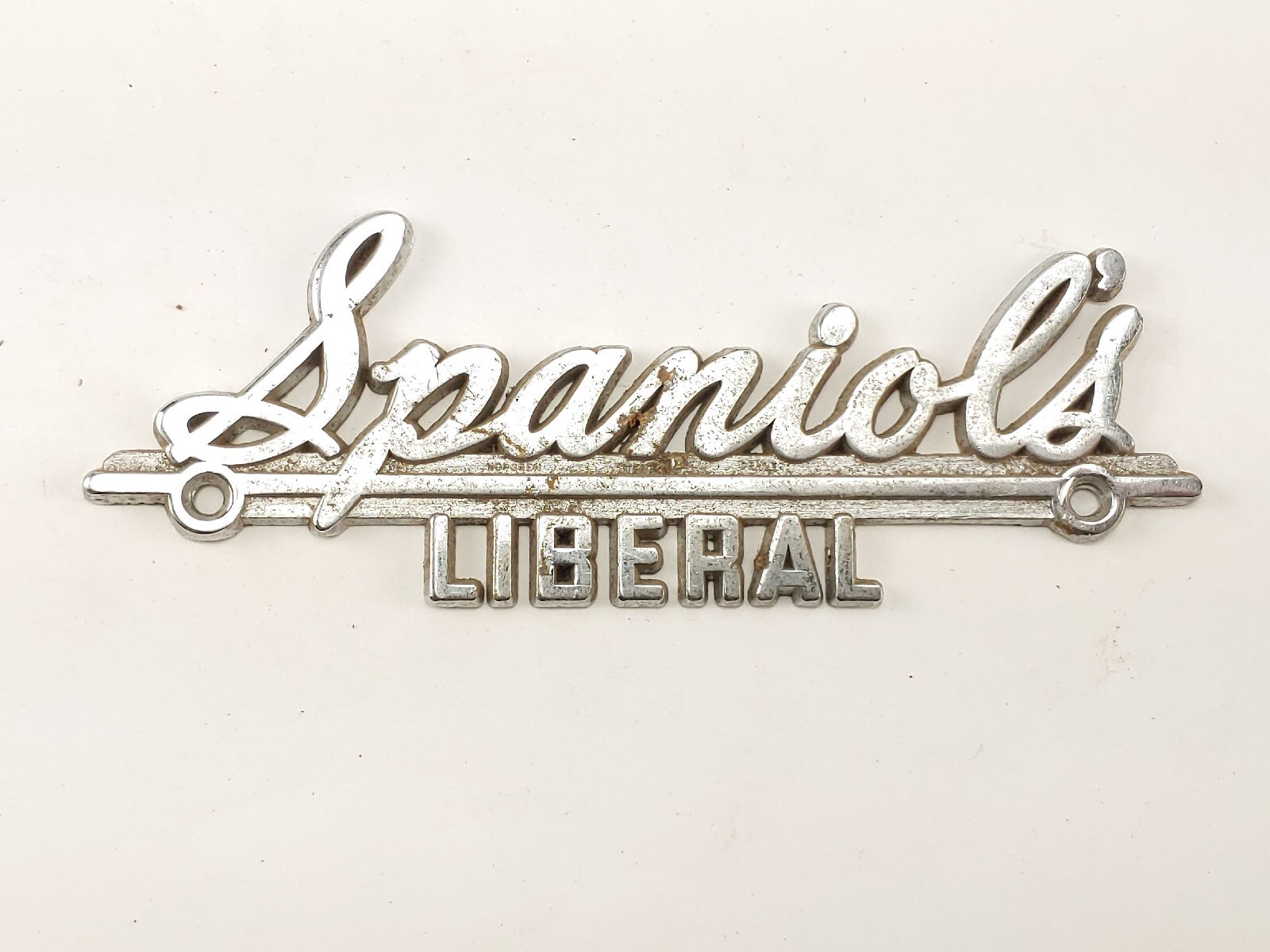 Vintage Spaniols Liberal Kansas KS Metal Dealer Badge Emblem Tag | eBay