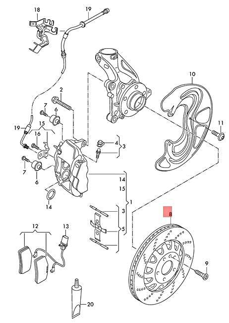 Genuine AUDI SEAT Audi Ttrs Coupe Roadster Ateca Leon Brake Disc ...