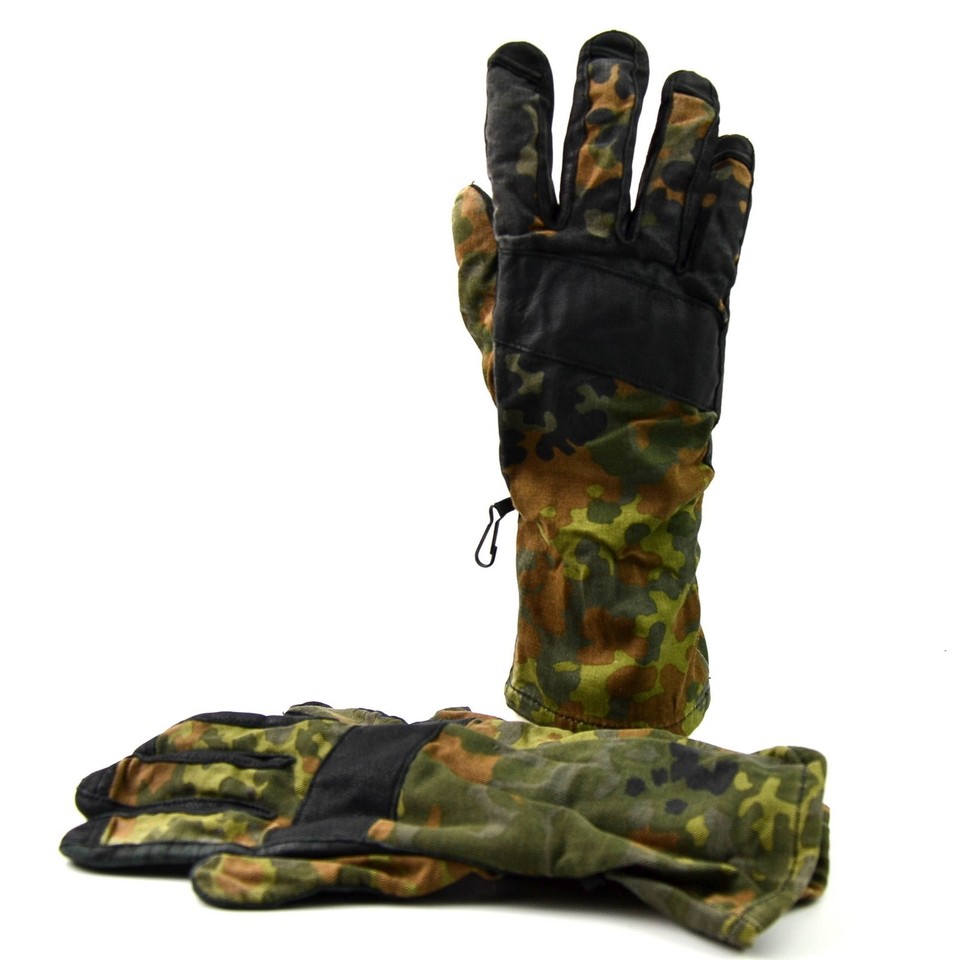 Genuine German army flecktarn camo combat gloves BW military issue all ...