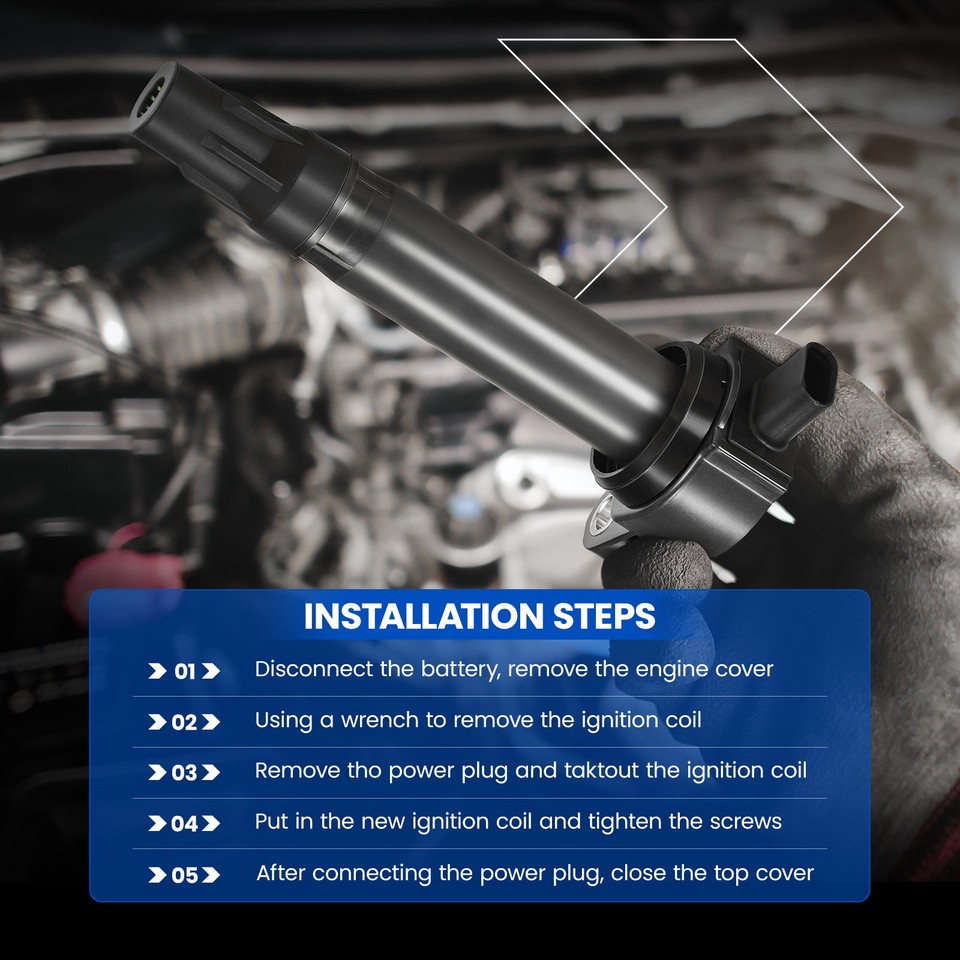 6 Ignition coil Bobinas Packs GN10328 For 2007-2008 Mini Cooper 1.6L L4 ...