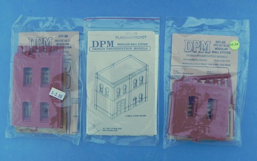 HO Design Preservation Models Structure Parts, 9 pkg BOX LOT (2 New, 7 ...
