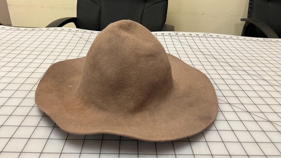 Repro Civil War, Western 19th Century Veteran Tan Wool Slouch Hat, SZ 7 ...