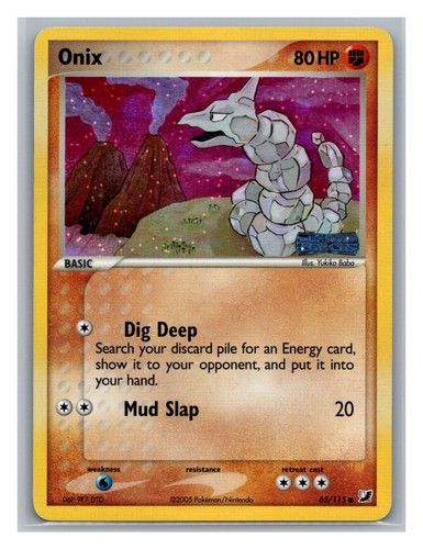 Onix Holo STAMPED #65/115 Unseen Forces Pokemon Trading Card TCG ...