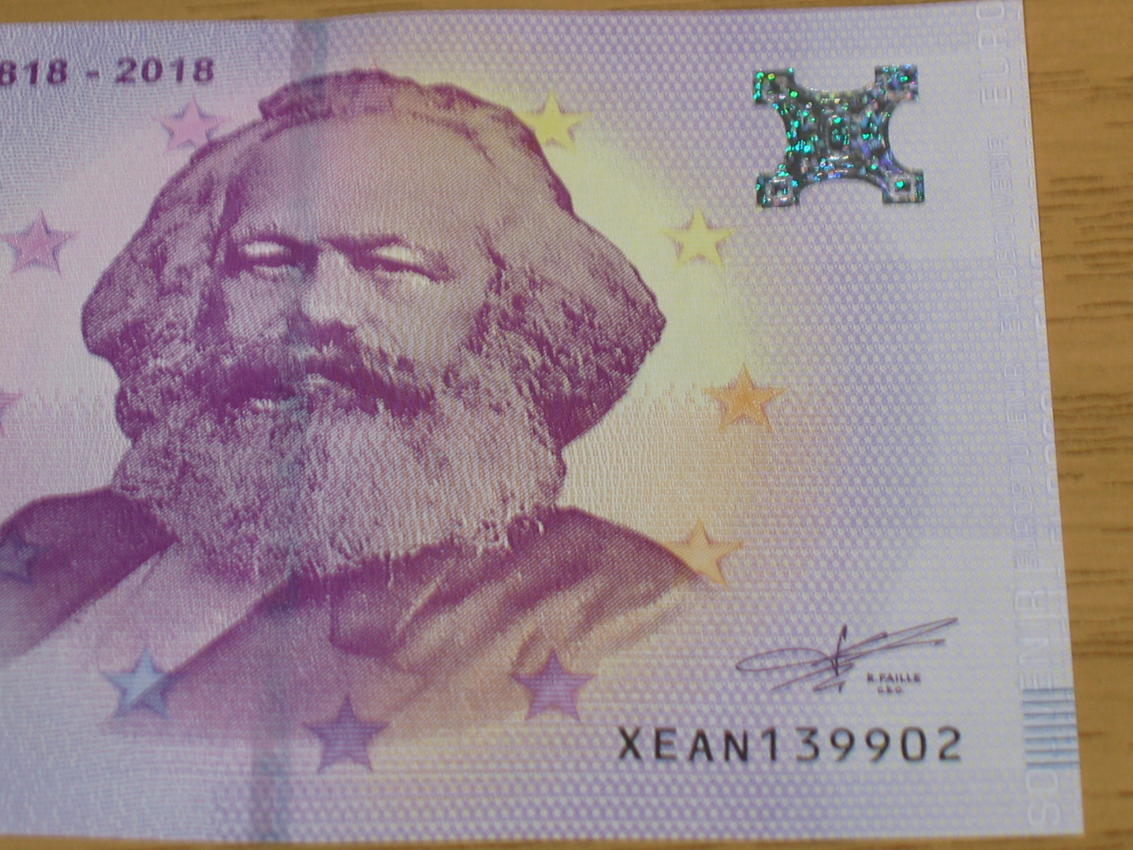 4 x KARL MARX 200 years 1818 - 2018 TRIER ZERO EURO 0 EUROS Schein ...