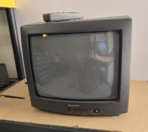 SHARP 13" CRT TV Retro Gaming Color Television Model 13N-M100B w/ Remote Control | eBay