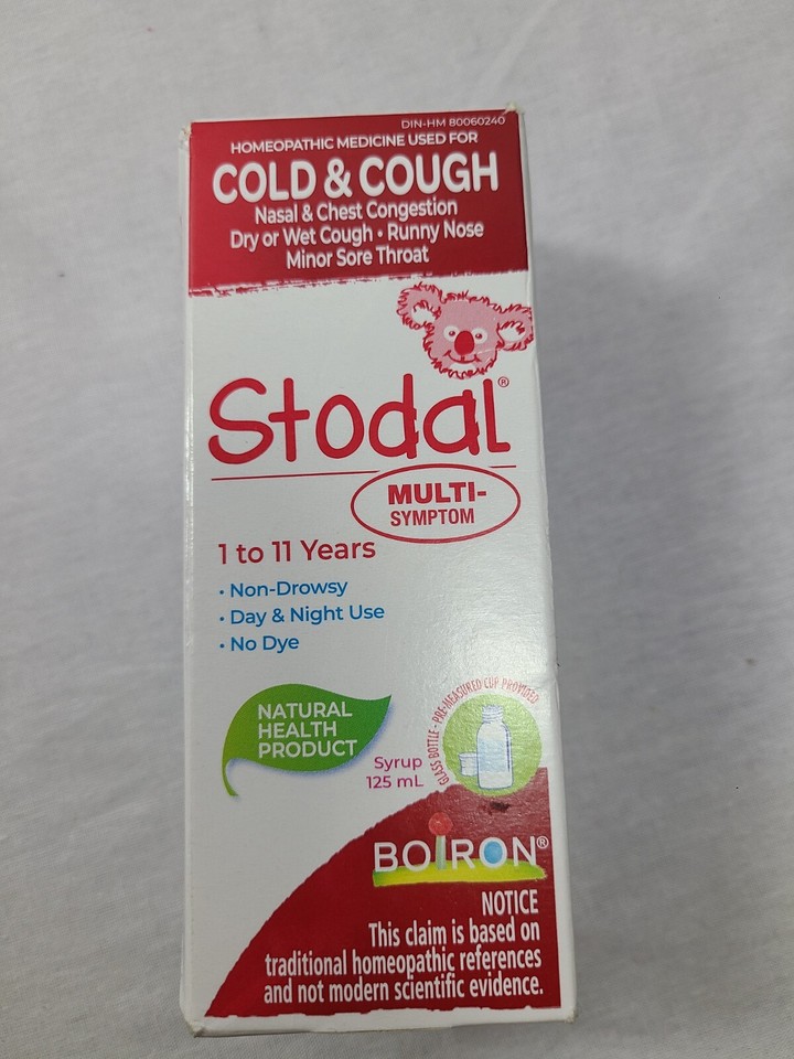 Boiron Kids Stodal Multi-Symptom Homeopathic Medicine Cough & Cold (125 ...