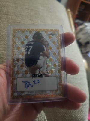 2022 perfect game national showcase justin leguernic ma-jl1 1/1 | eBay