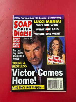 Soap Opera Digest June 15 1999 Victor Comes Home Emmy Lucci Mania | eBay