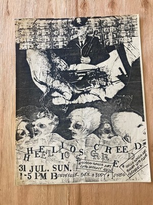 HELIOS CREED (CHROME) 7/31/1983 Oedekker Park SF flyer ORIGINAL post ...