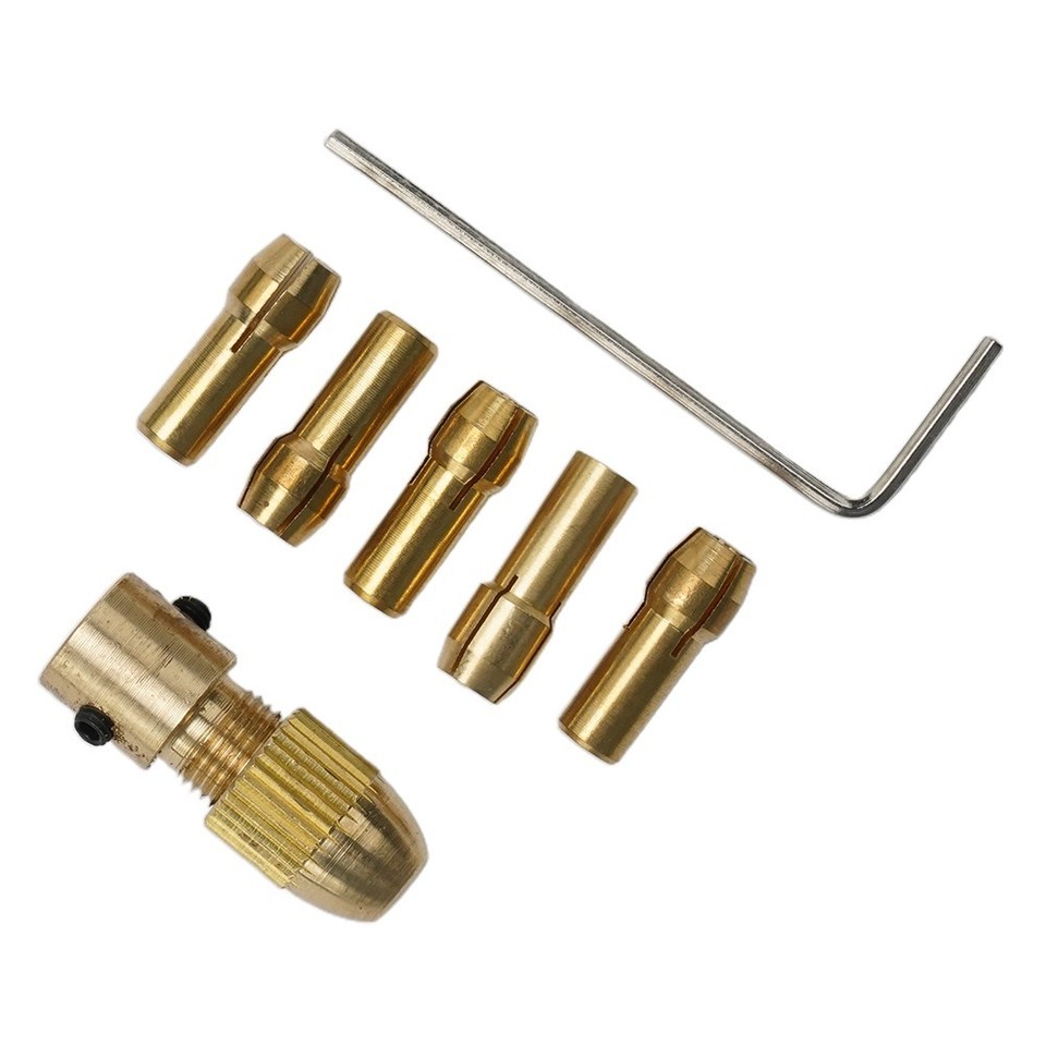 Mini Drill Chucks Adapter Brass Collet Drill Collet For Use With Hand ...