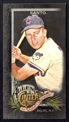 Ron Santo 2022 Topps Allen & Ginter X Black Mini Card MLB Legend #188 ...