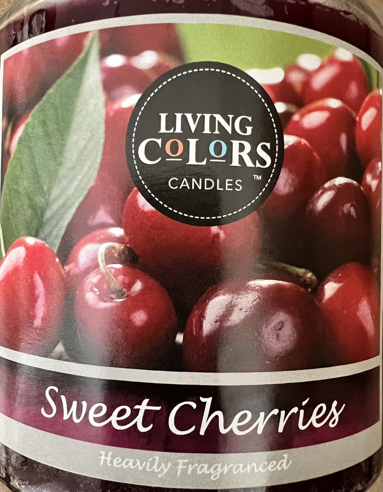 Candle Sweet Cherries from Living Colors Candles Made in USA -18 Oz | eBay