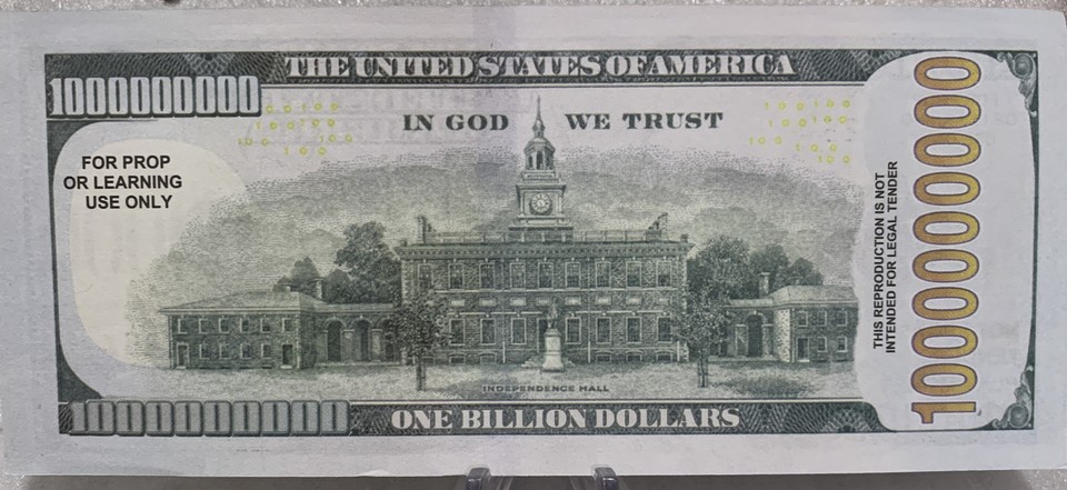 * Statue Of Liberty One Billion Dollars Lot Of (2) Billion Dollar ...