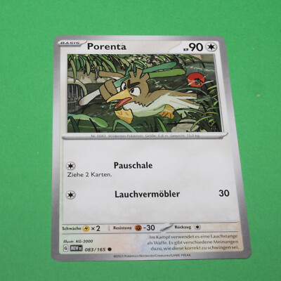 Pokemon Porenta 083/165 MEW Dt. Common NM | eBay.de