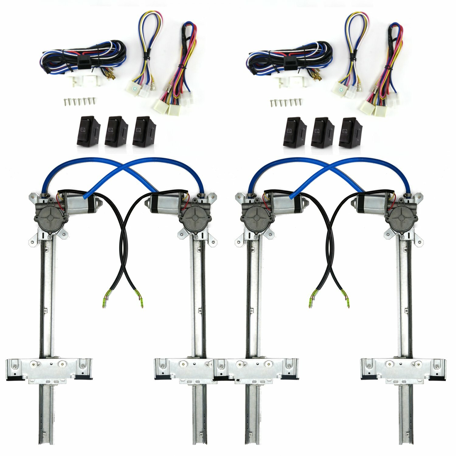 Packard Power Window Kit 7 switches Hot Rod Street Rod four door glass ...