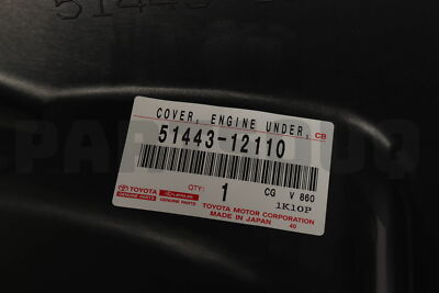 5144312110 Genuine Toyota COVER ENGINE UNDER 51443-12110 | eBay