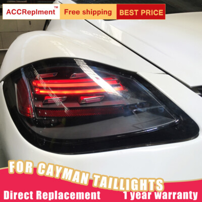 For Porsche Cayman 987.2 LED Tail Lights Assembly Smoke LED Rear Lamps ...