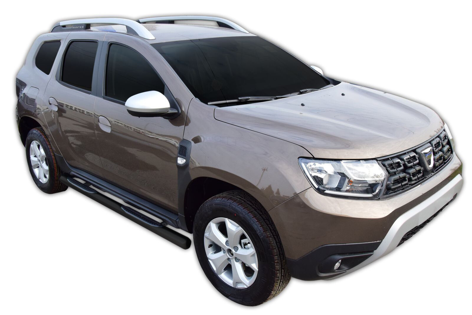 Side Bars Steps Protection Bars For Dacia Duster Mk2 2017-2024 Black | eBay