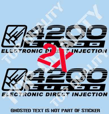 4200 TURBO 100 series REPLACEMENT DECAL STICKER TO SUIT TOYOTA ...