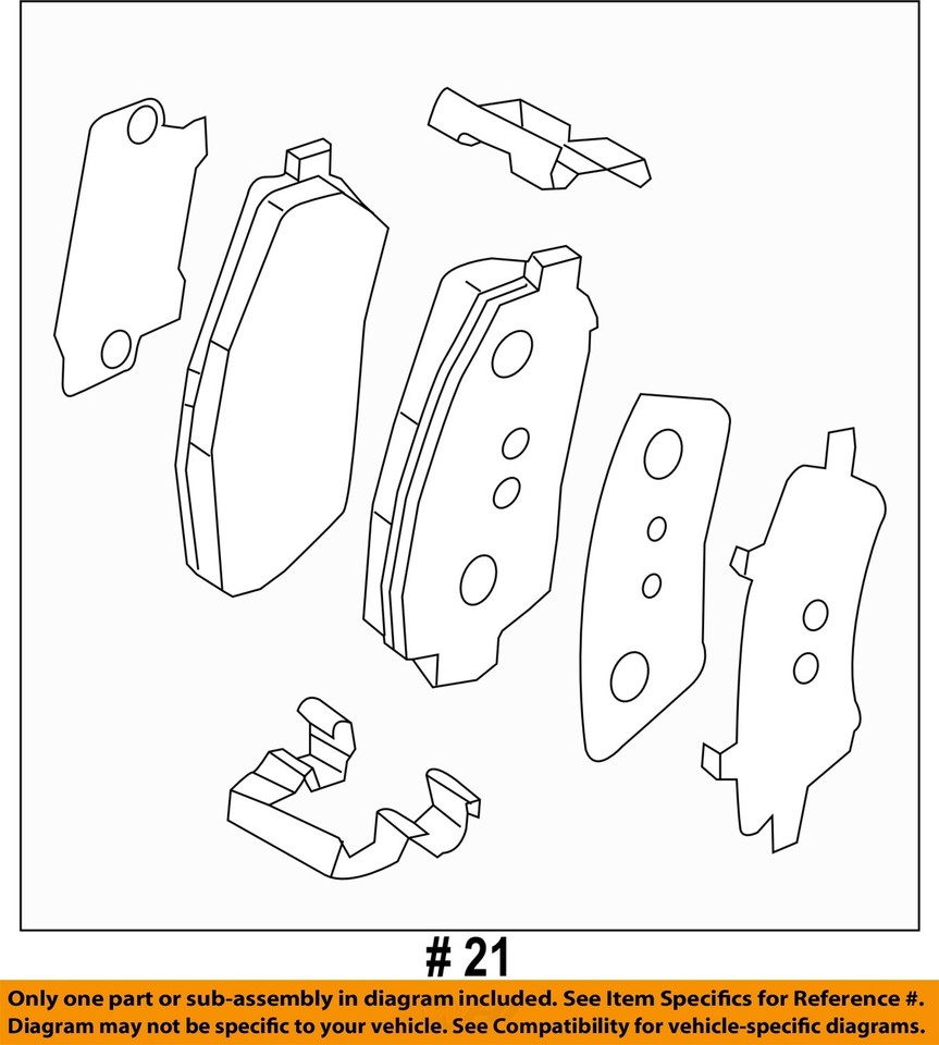 HYUNDAI OEM 16-17 Tucson Front Suspension Brake Components-Brake Pads ...