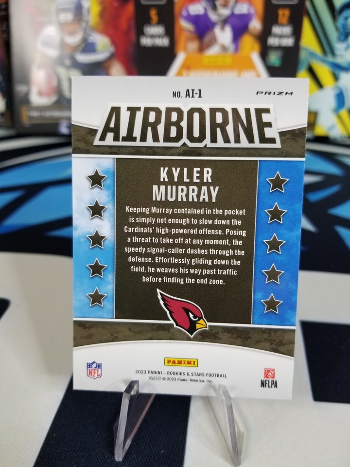 2023 PANINI ROOKIES & STARS KYLER MURRAY SILVER PRIZM AIRBORNE #AI-1 CARDINALS | eBay