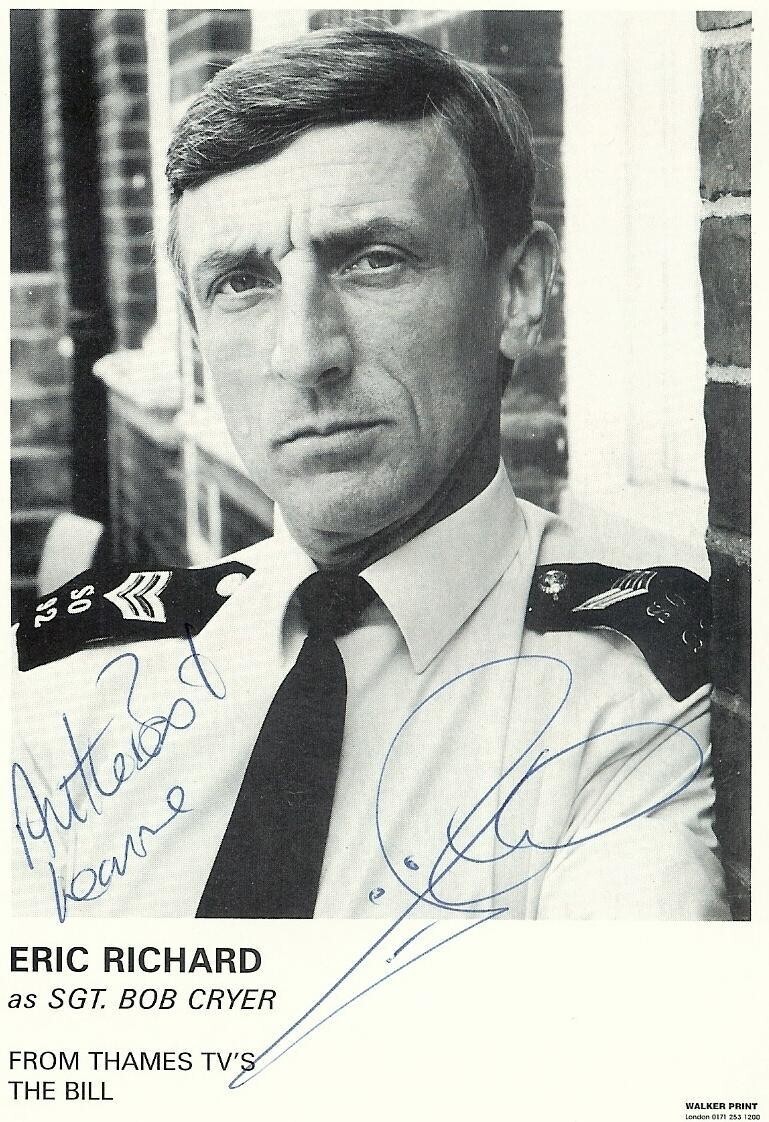 ERIC RICHARD ACTOR PLAYS BOB CRYER TVS SERIES THE BILL 4X6 INCH. | eBay ...