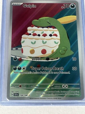 Gulpin Full Art Illustration Rare Holo 154/142 Pokemon Stellar Crown | eBay