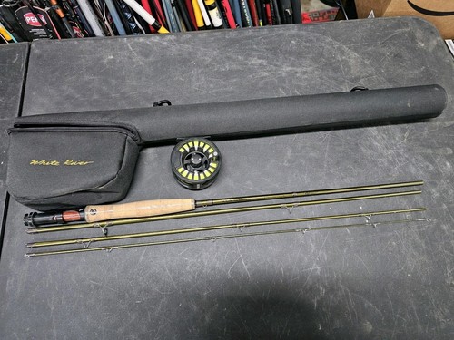 #4 Cabela's Synch Fly Rod Reel Case 8'6" 5wt 4 Pc Fishing White River Bass Pro | eBay