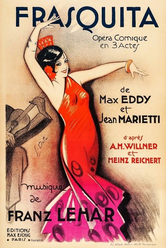 FRASQUITA OPéRA COMIQUE Rpkn-POSTER HQ 40x60cm d'une AFFICHE VINTAGE ...