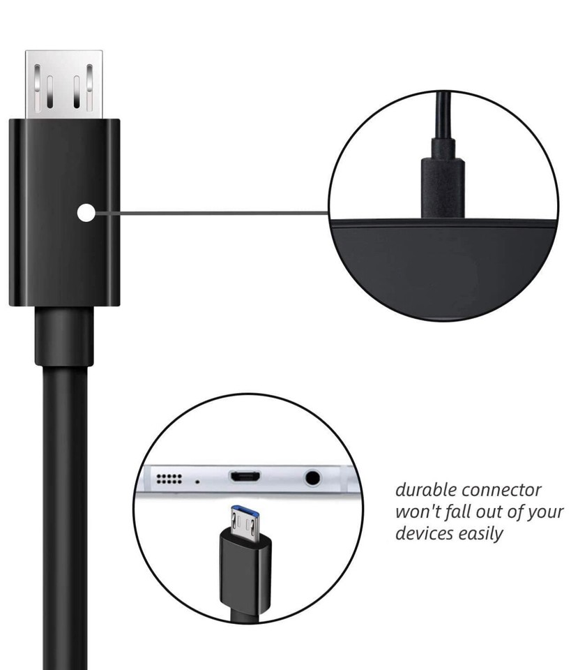 For Amazon Kindle Fire HD 7, HD 8, HD 10 6FT Tablet micro USB Data ...