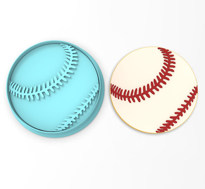 Baseball Cookie Cutter & Stamp | Sport Ball Sports Field League Base ...