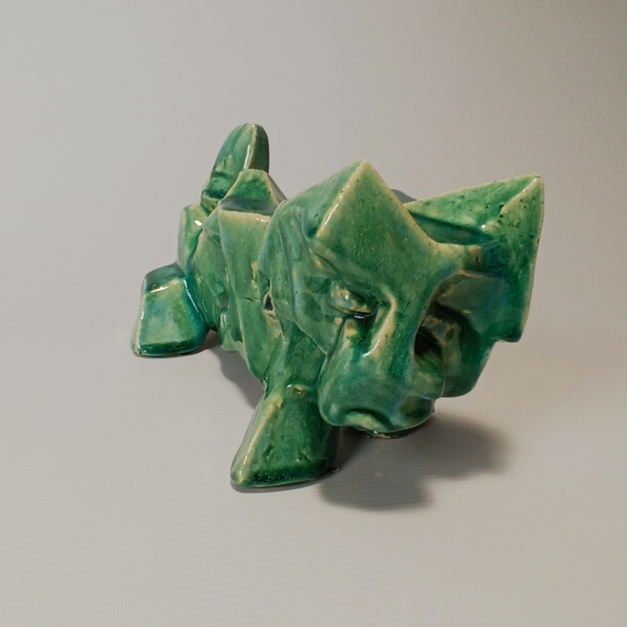 Abstract Ceramic Cat Sculpture. Cat statue. Handmade Art Statue. | eBay