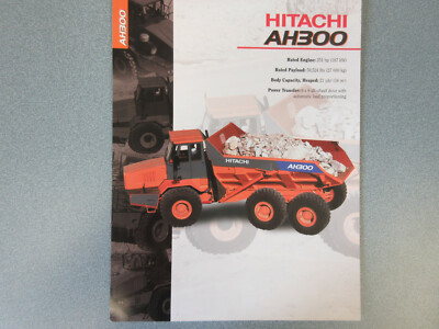 Hitachi AH300 Articulating Dump Truck Literature 2 Page | eBay