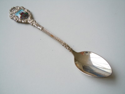 Antiko 100 Souvenir Spoon Collector Silver plated Emblem Michelstadt ...