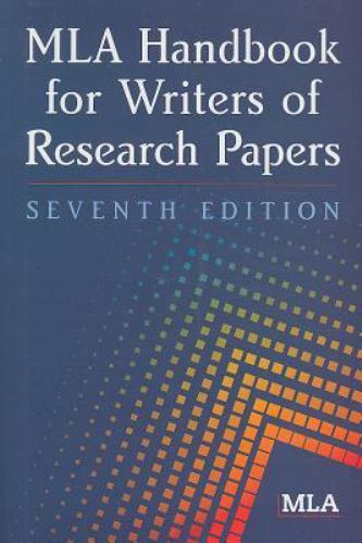 MLA Handbook for Writers of Research Papers by Modern Language ...