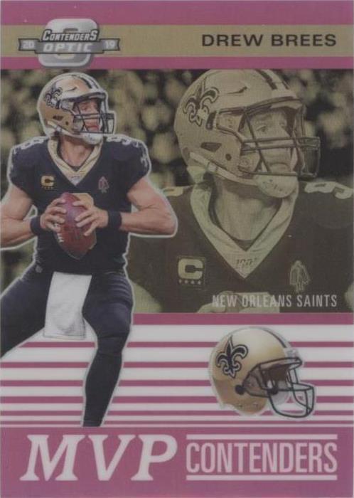 2019 Panini Contenders Optic - Mvp Contenders Drew Brees #MVP-DB Pink /75 for sale online | eBay