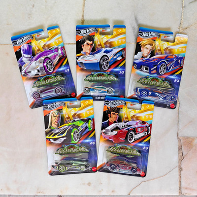 Hot Wheels Silver Series 2025 Acceleracers COMPLETE SET OF 5 with ...
