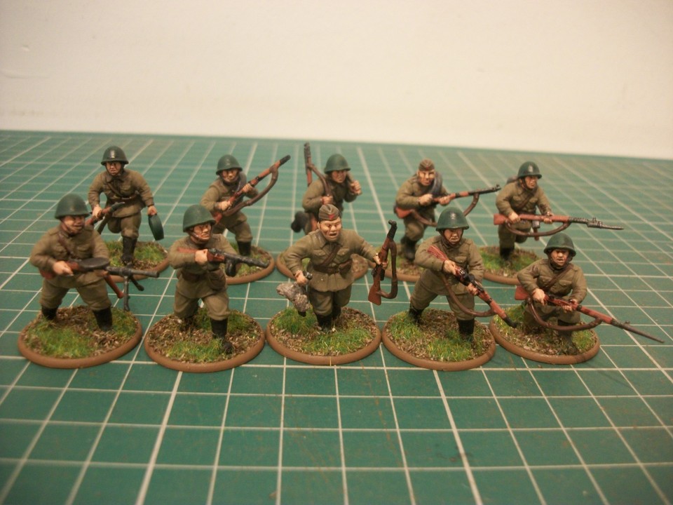 Painted 28mm WW2 Bolt Action soviet 1250 points Army miniatures | eBay UK