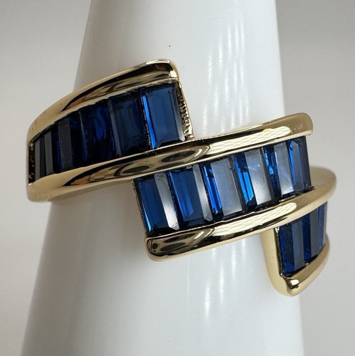 Size 9 Bomb Party Sept Ring - RG79097 A Rolling Tide - Sapphire on Gold ...